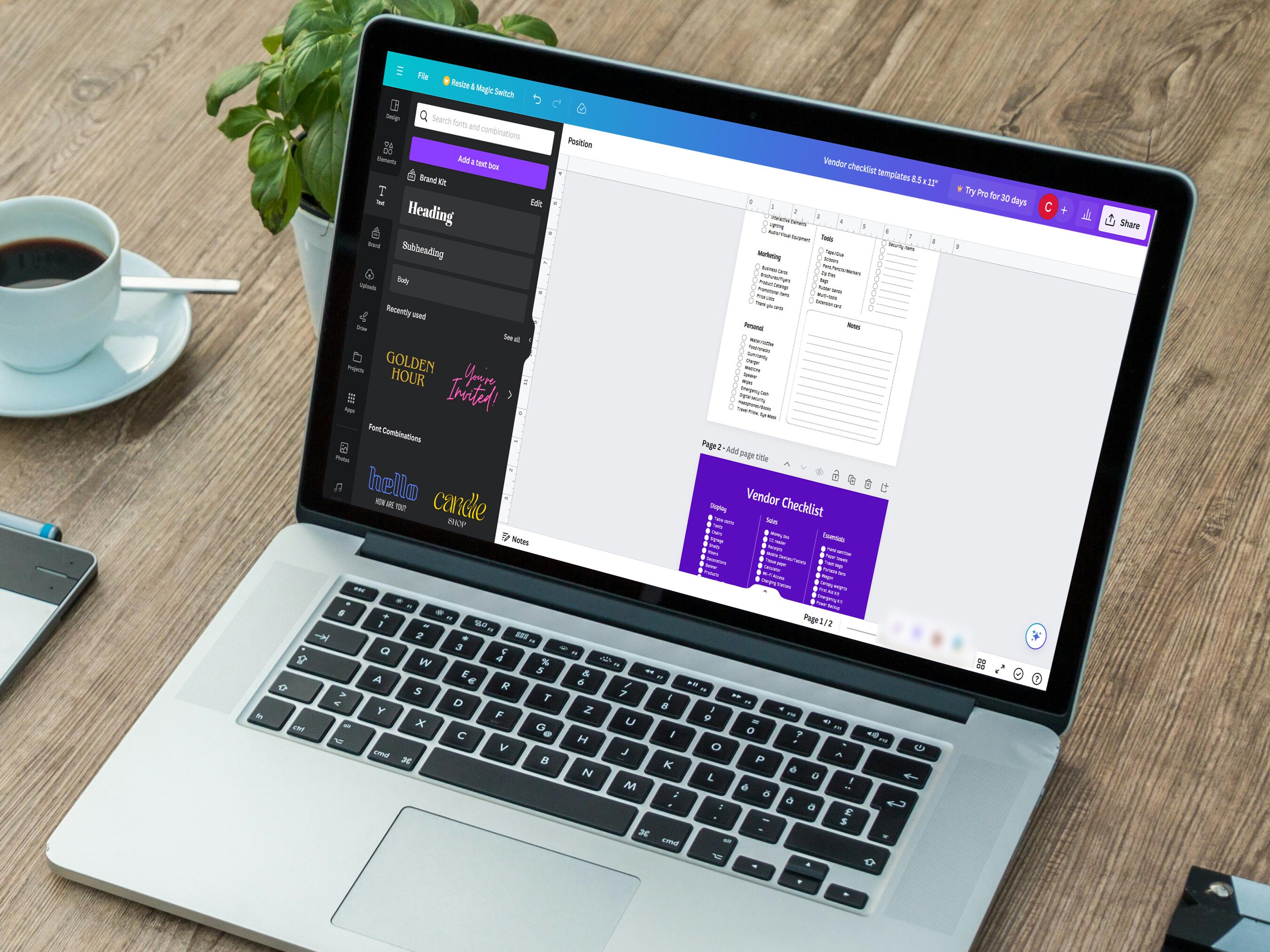 Printable Vendor Checklist, Endor Management Checklist Template, Vendor ...