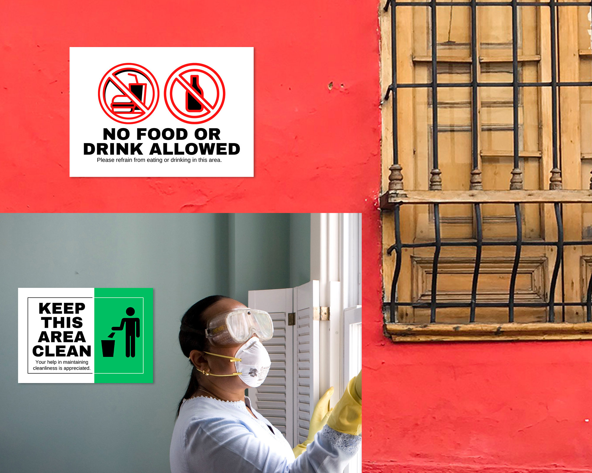 Cleaning Service Safety Signs: Editable Canva Templates (A4) - Etsy
