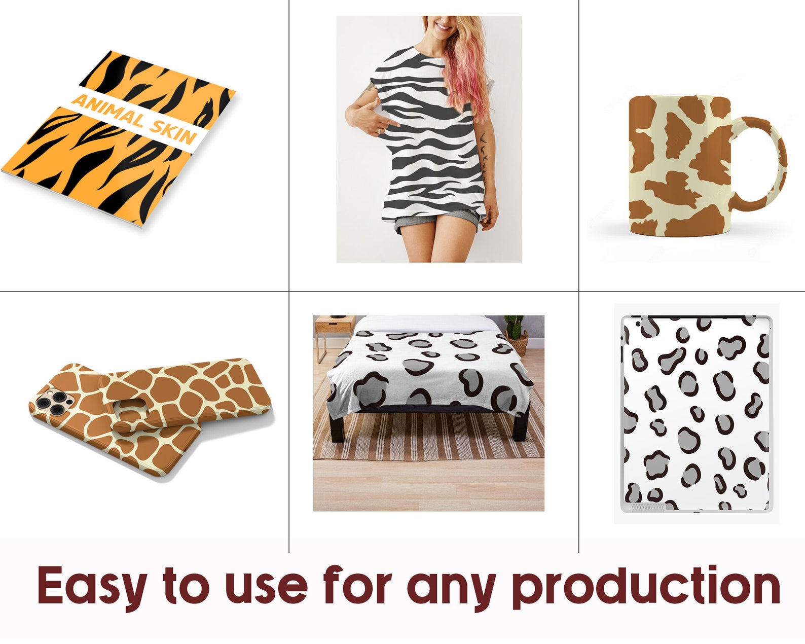 Animal Skin Svg Bundle, Editable Animal Skin Designs, Animal Skin Print ...