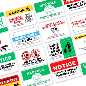 Cleaning Service Safety Signs: Editable Canva Templates (A4) - Etsy