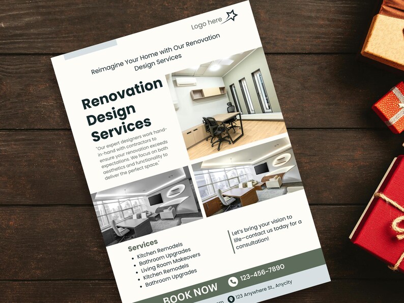Interior Design Services Flyer: Canva Template (digital Download) - Etsy