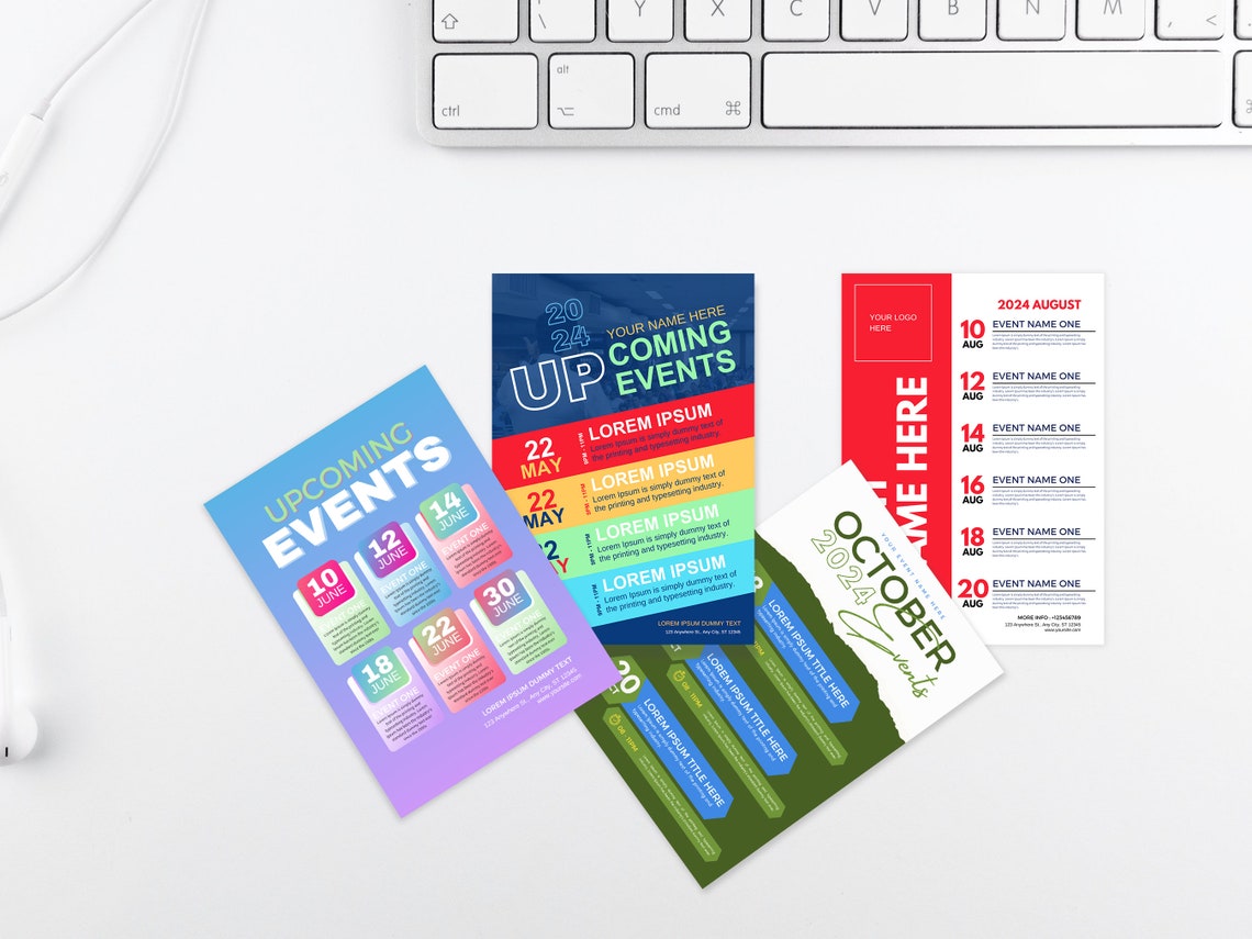 Upcoming Event Templates, Upcoming Event Templates Bundle, Event ...