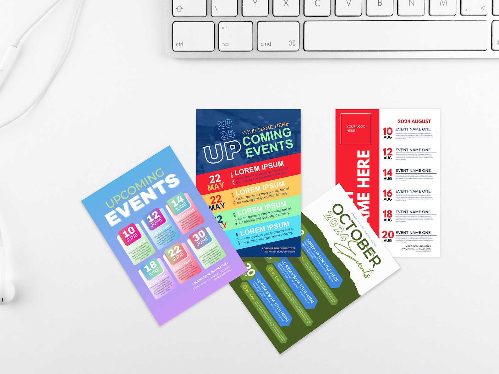 Upcoming Event Templates, Upcoming Event Templates Bundle, Event ...