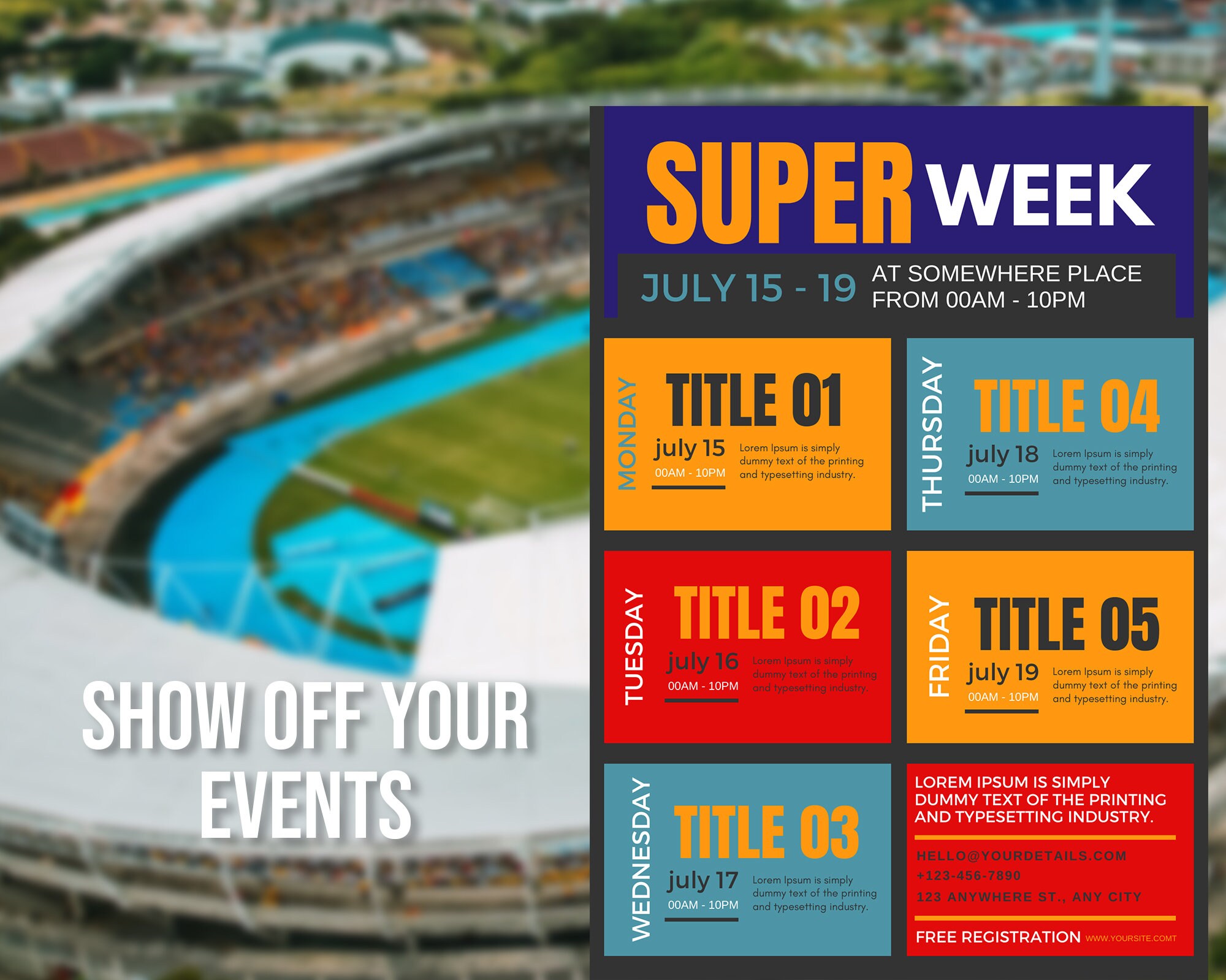 Editable Upcoming Events Templates: Canva Event Posters (digital ...