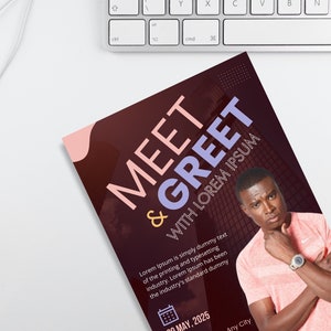 Business Event Invitation Templates: Meet & Greet Flyer (CANVA) - Etsy