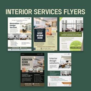 Interior Design Services Flyer: Canva Template (digital Download) - Etsy