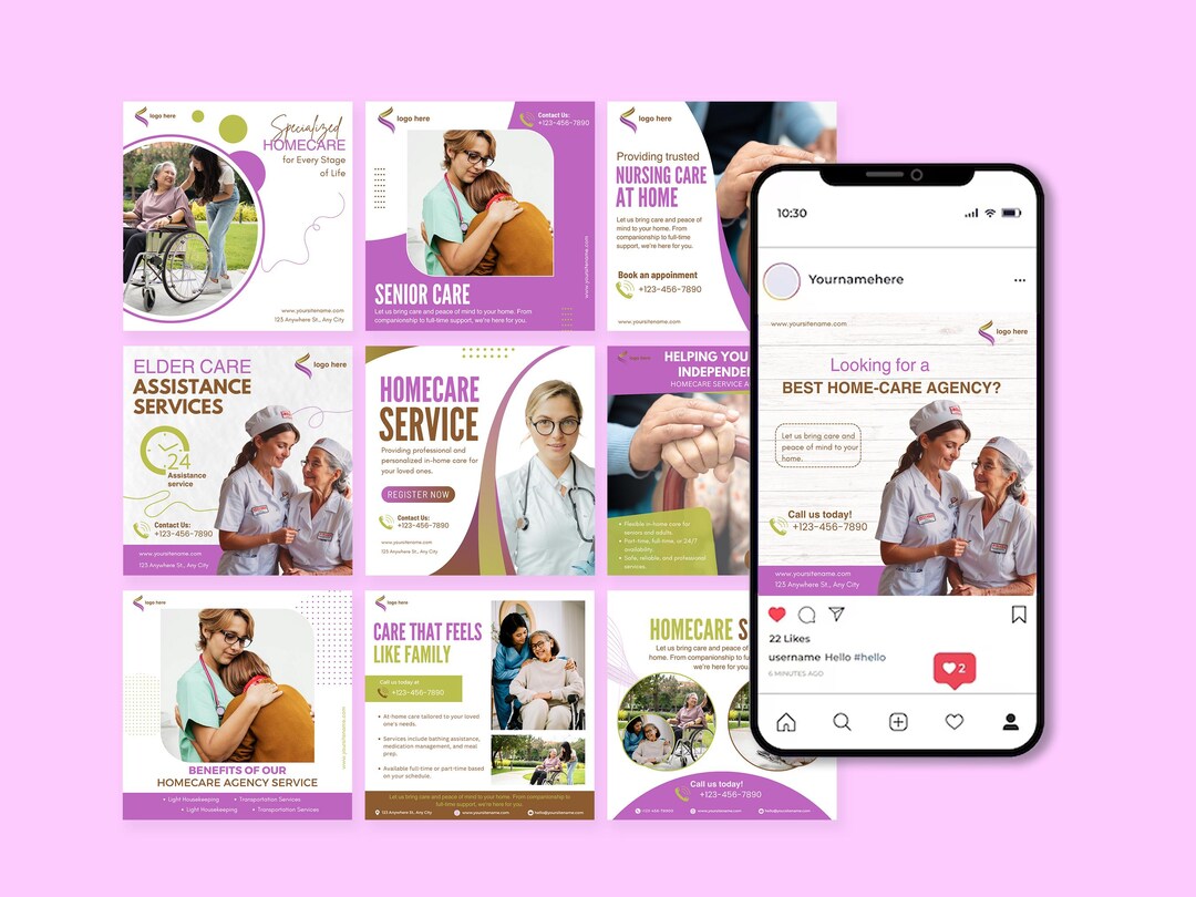 Home Care Marketing Instagram Post, Home Care Instagram Post, Home-care ...