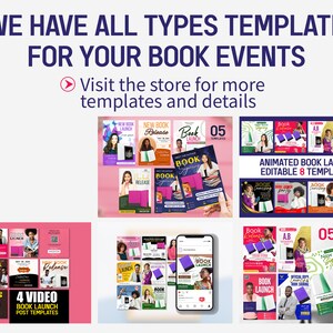 Book Launching Invitation Template, Book Event Template, Book Launch ...