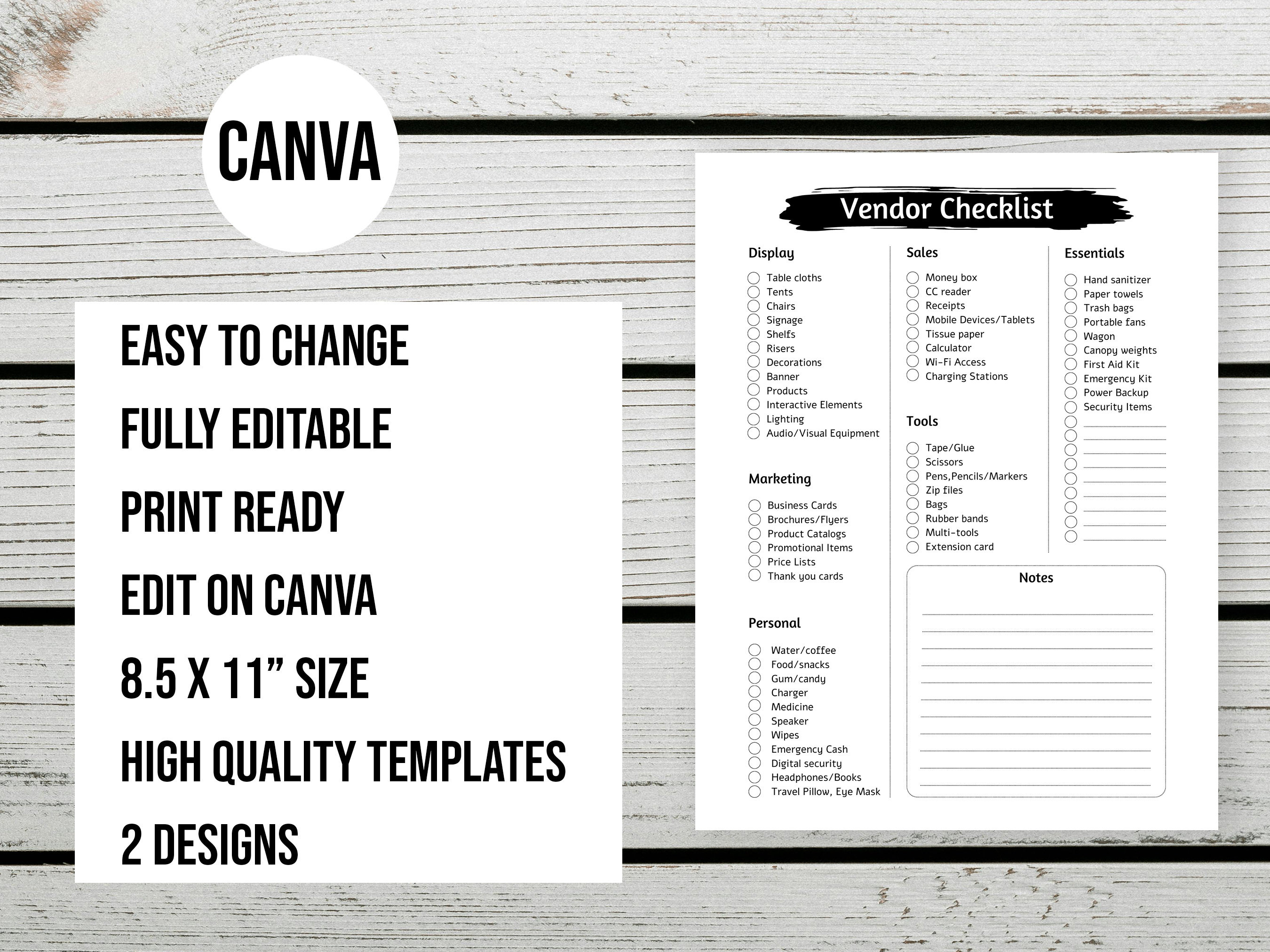 Printable Vendor Checklist, Endor Management Checklist Template, Vendor ...