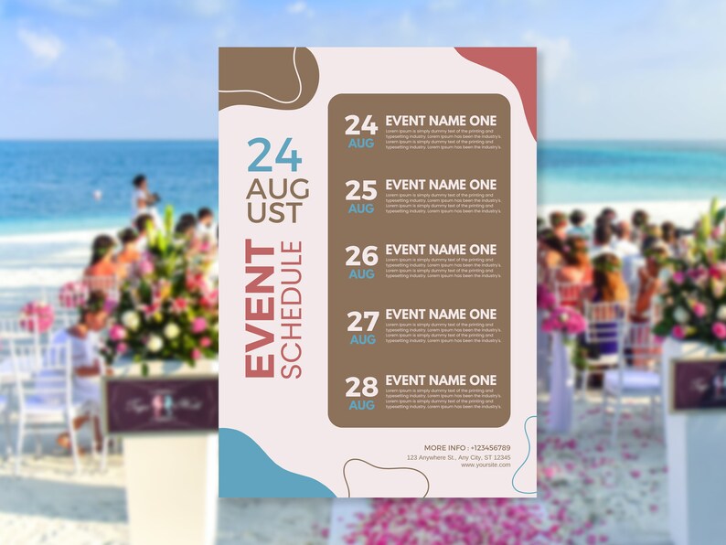 Upcoming Events Templates Bundle: Editable Canva Posters (A4) (digital ...