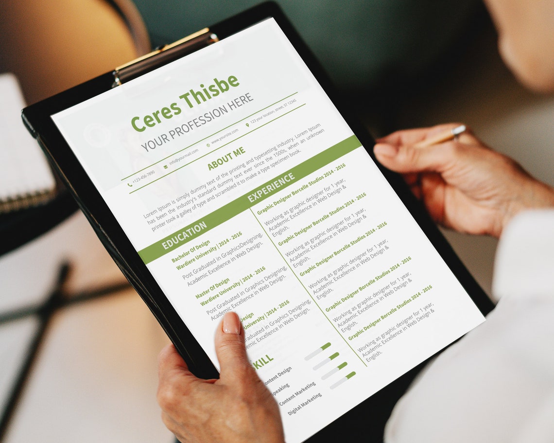 Editable Canva Resume CV Template, Canva CV, Canva Resume, Canva Fulli ...