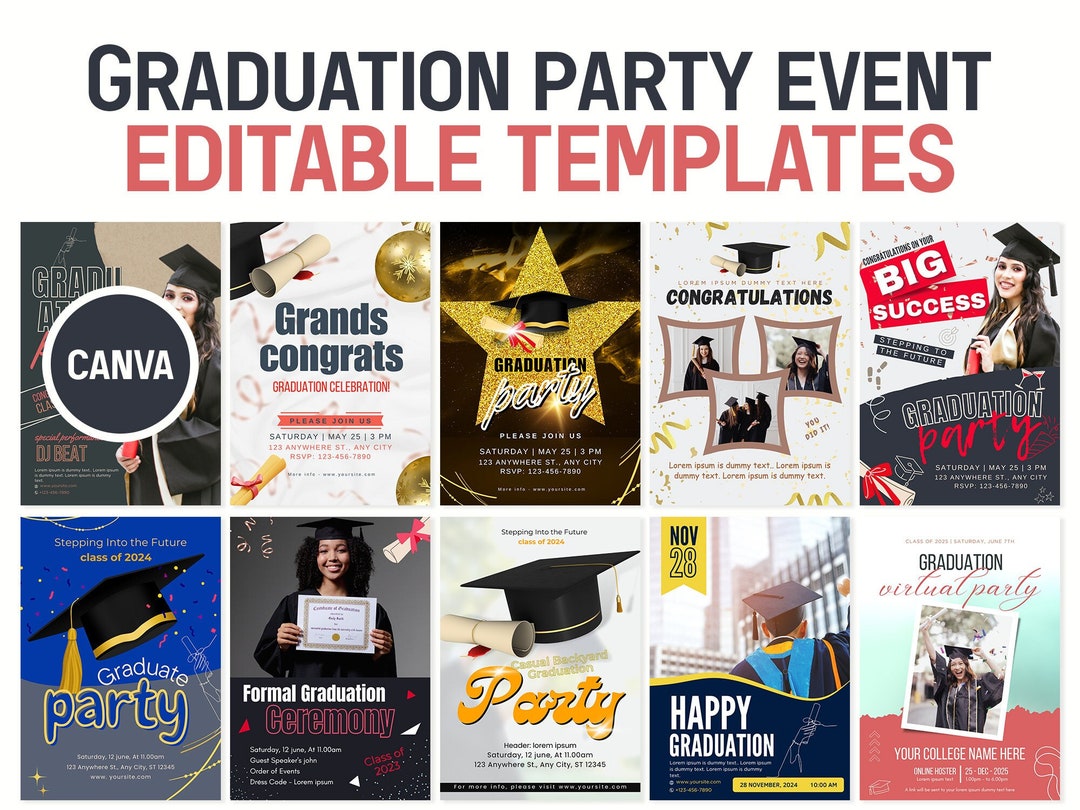 Graduation Ceremony Invitation Graduation Event Flyer - Etsy