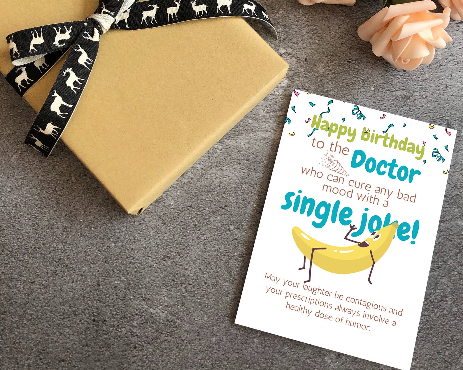 5 Funny Doctor Birthday Wish, Editable Doctors Birthday Card, Funny ...