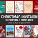 Editable Christmas Party Invitation, Printable Christmas Party Flyer ...