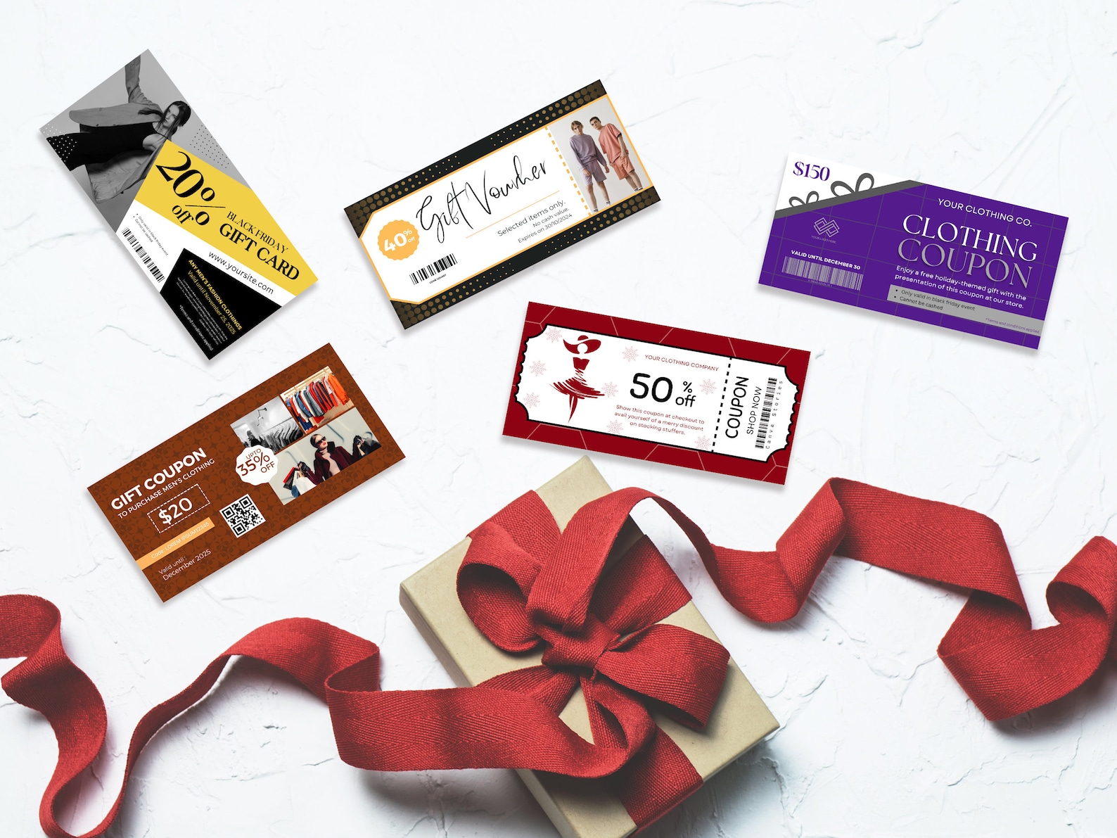 Printable Clothing Store Coupon Template, Coupon Templates, Voucher ...