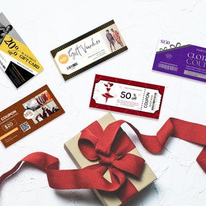 Printable Clothing Store Coupon Template, Coupon Templates, Voucher ...