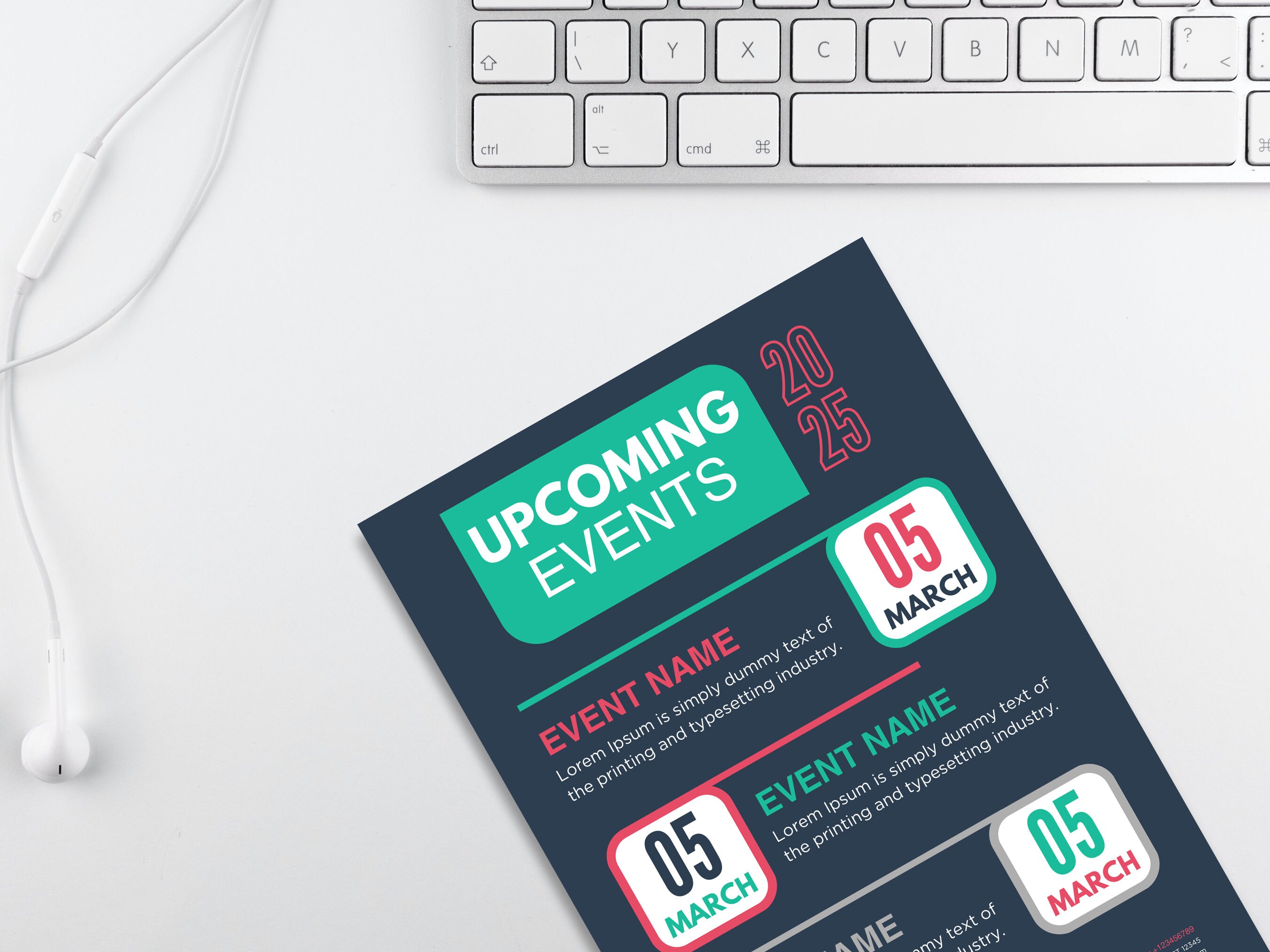 Editable Upcoming Events Templates, Upcoming Schedule Templates Bundle ...