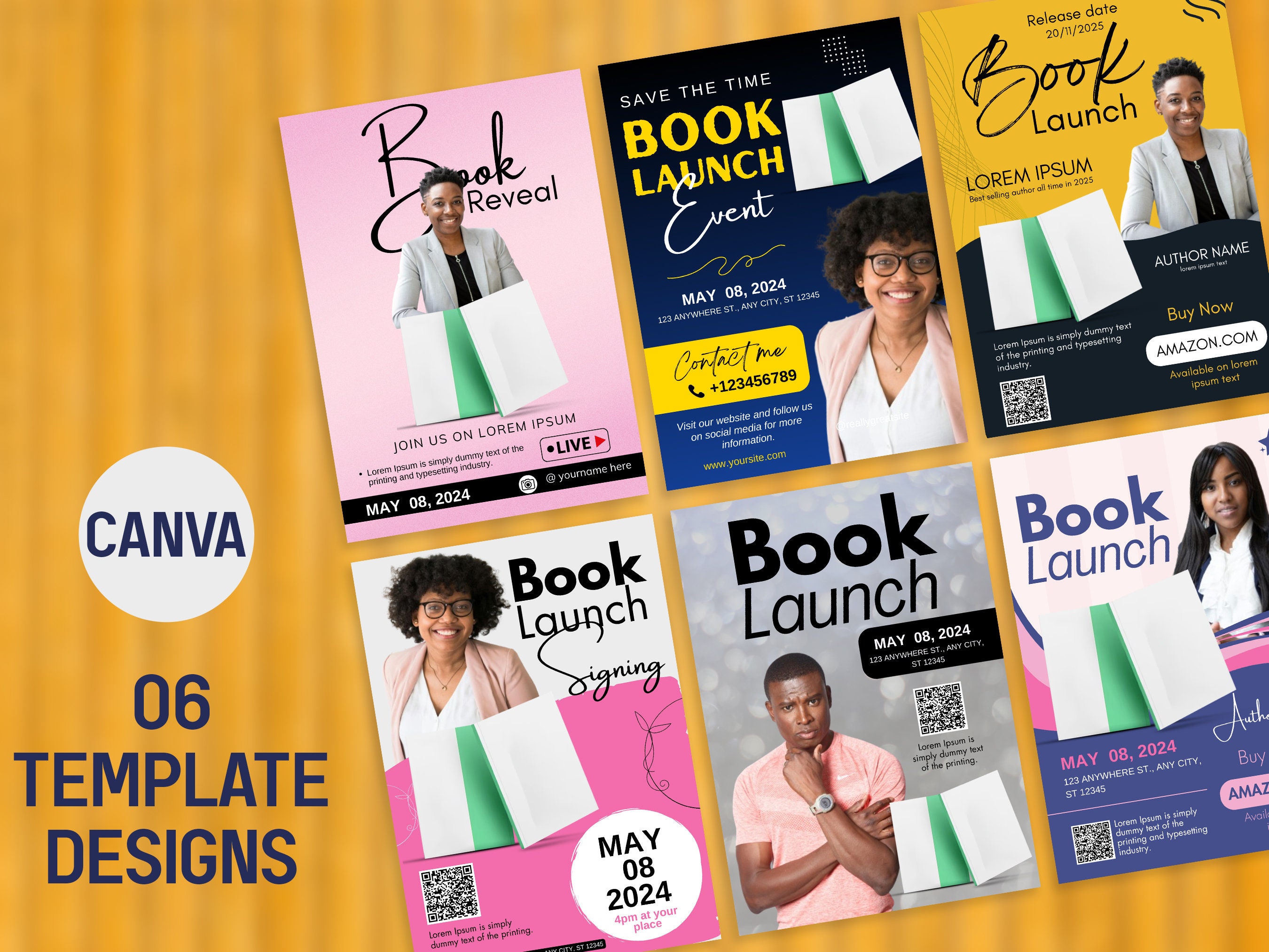 Editable Book Launch Flyer Template, Book Launch Event Template, Author ...