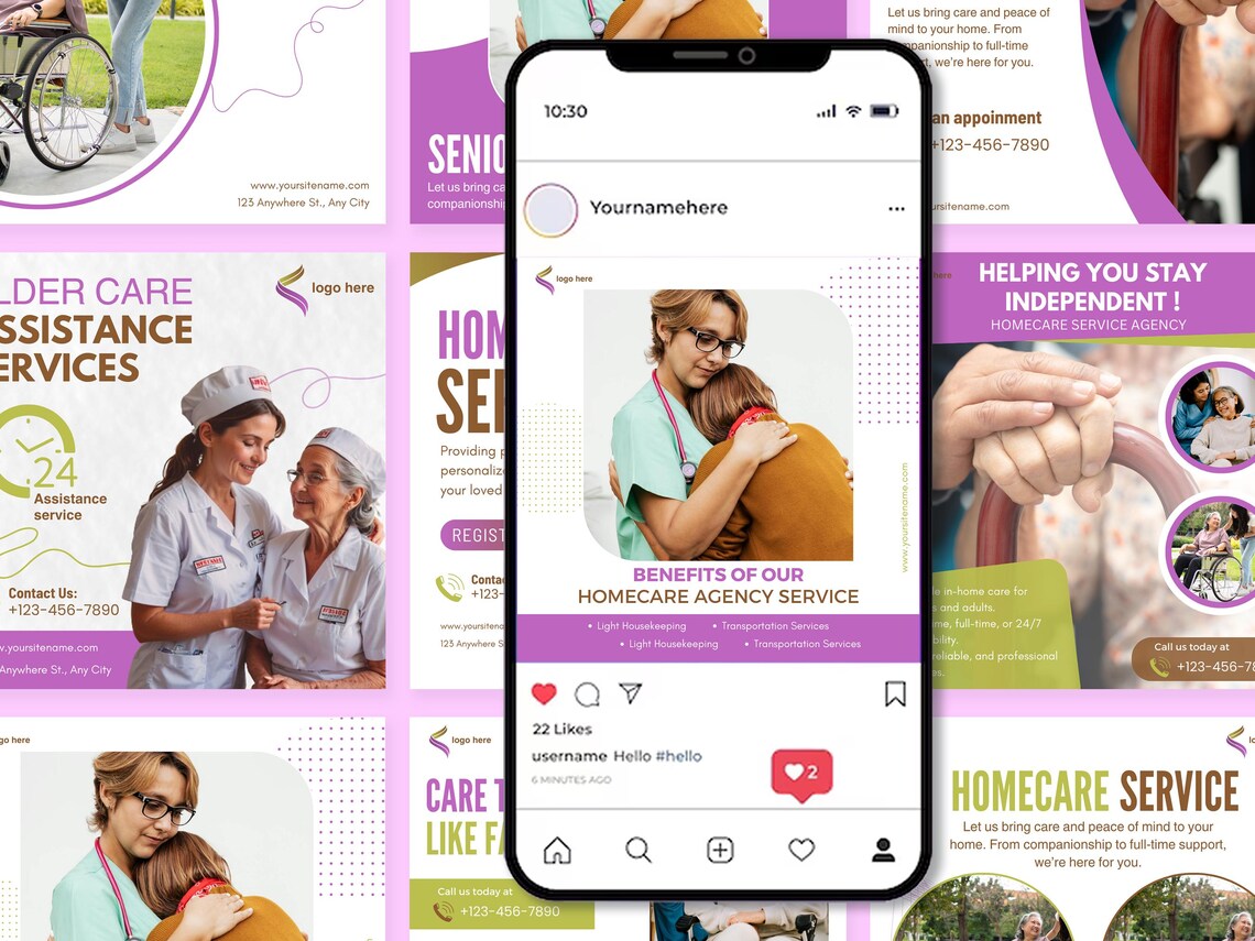 Home Care Marketing Instagram Post, Home Care Instagram Post, Home-care ...