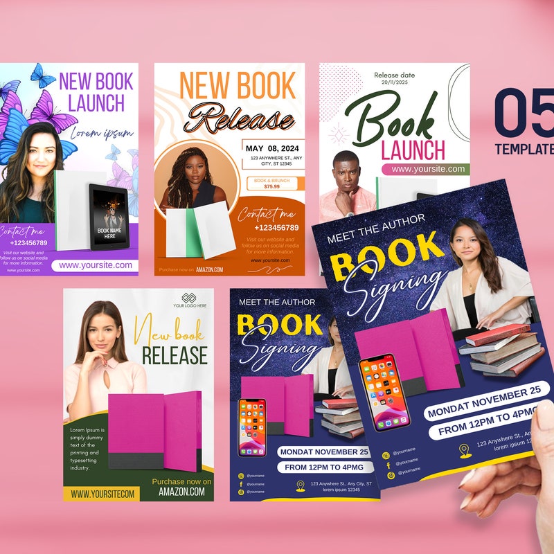 Book Release Flyer - Etsy