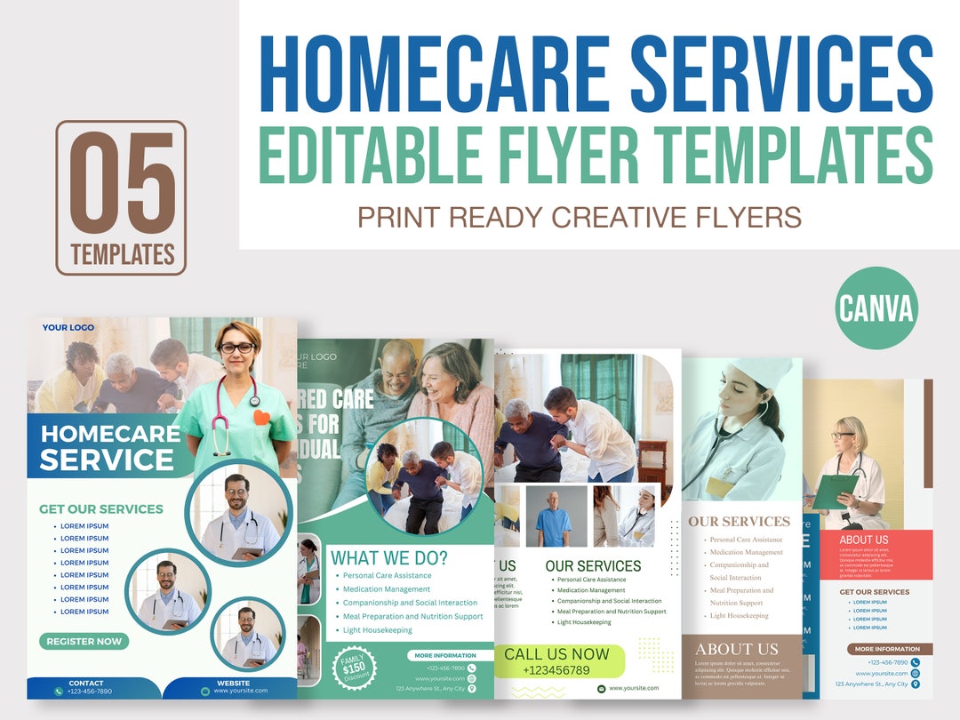 Home Care Agency Service Flyer Template, Home Care Service Flyer ...