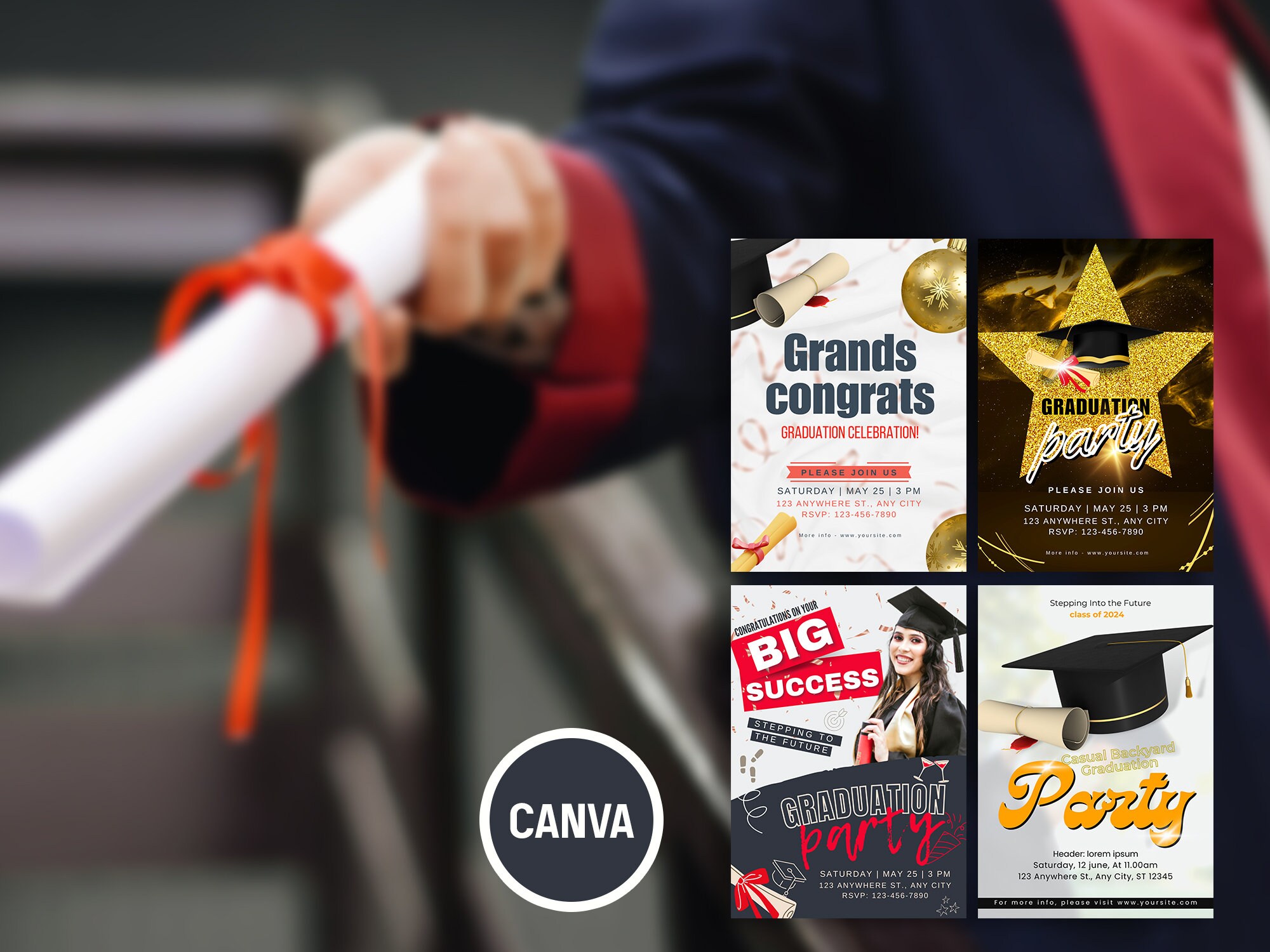 Graduation Ceremony Invitation, Graduation Event Flyer, Graduation ...