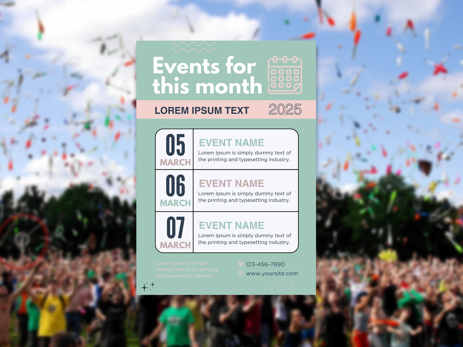 Editable Event Schedule Templates: Canva Flyer Bundle (digital Download ...