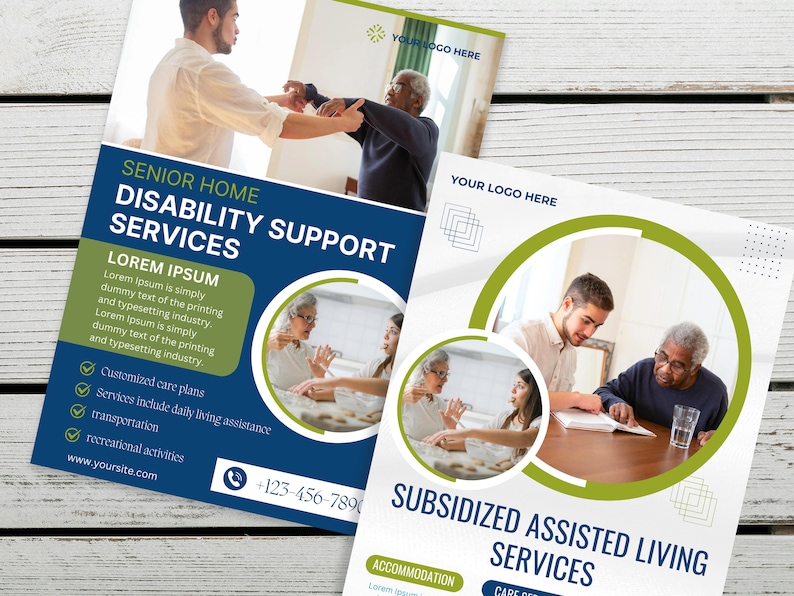 Home Care Service Flyer Template: Editable CANVA Designs (10 Templates ...