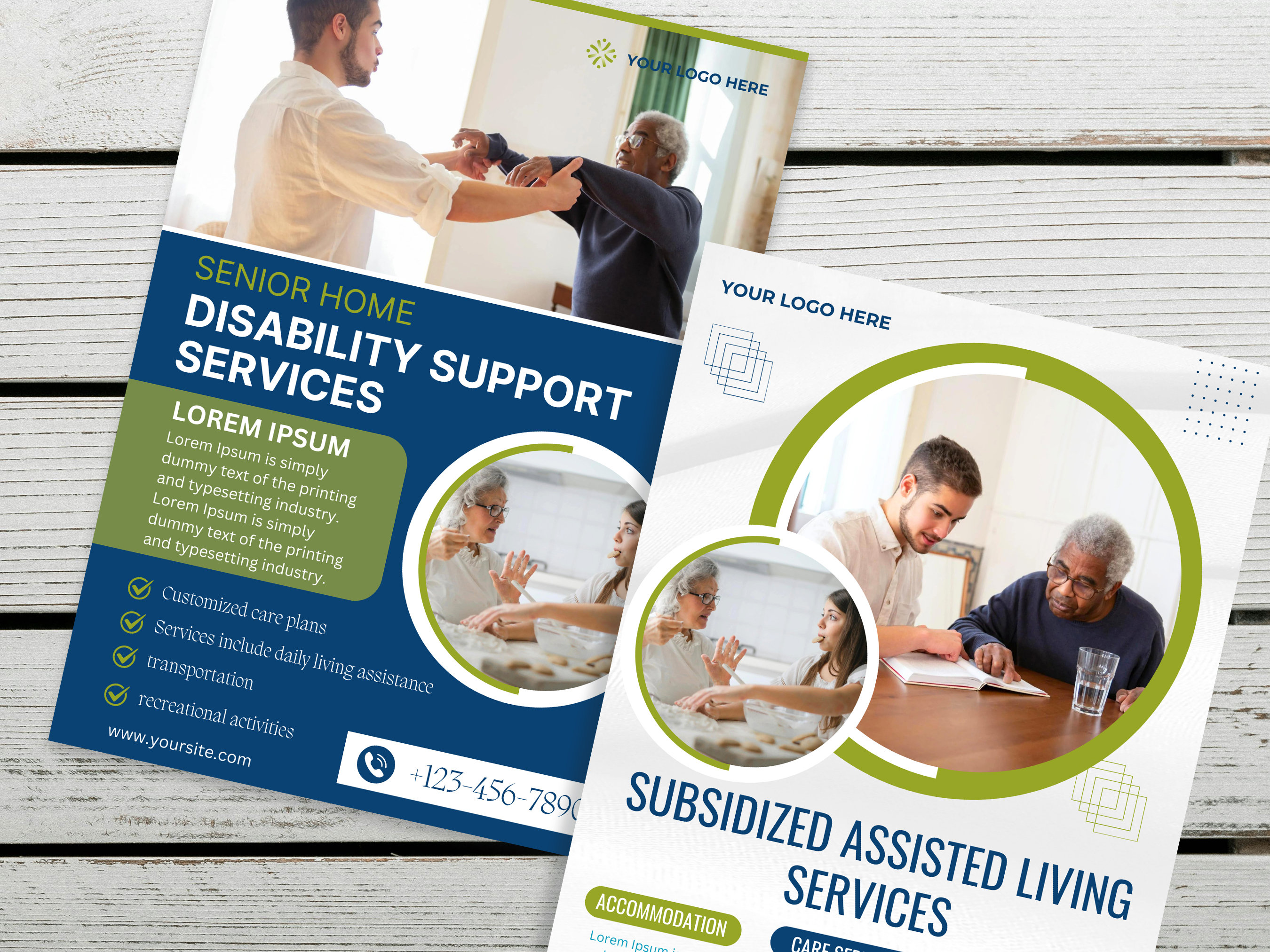 Home Care Service Flyer Template: Editable CANVA Designs (10 Templates ...