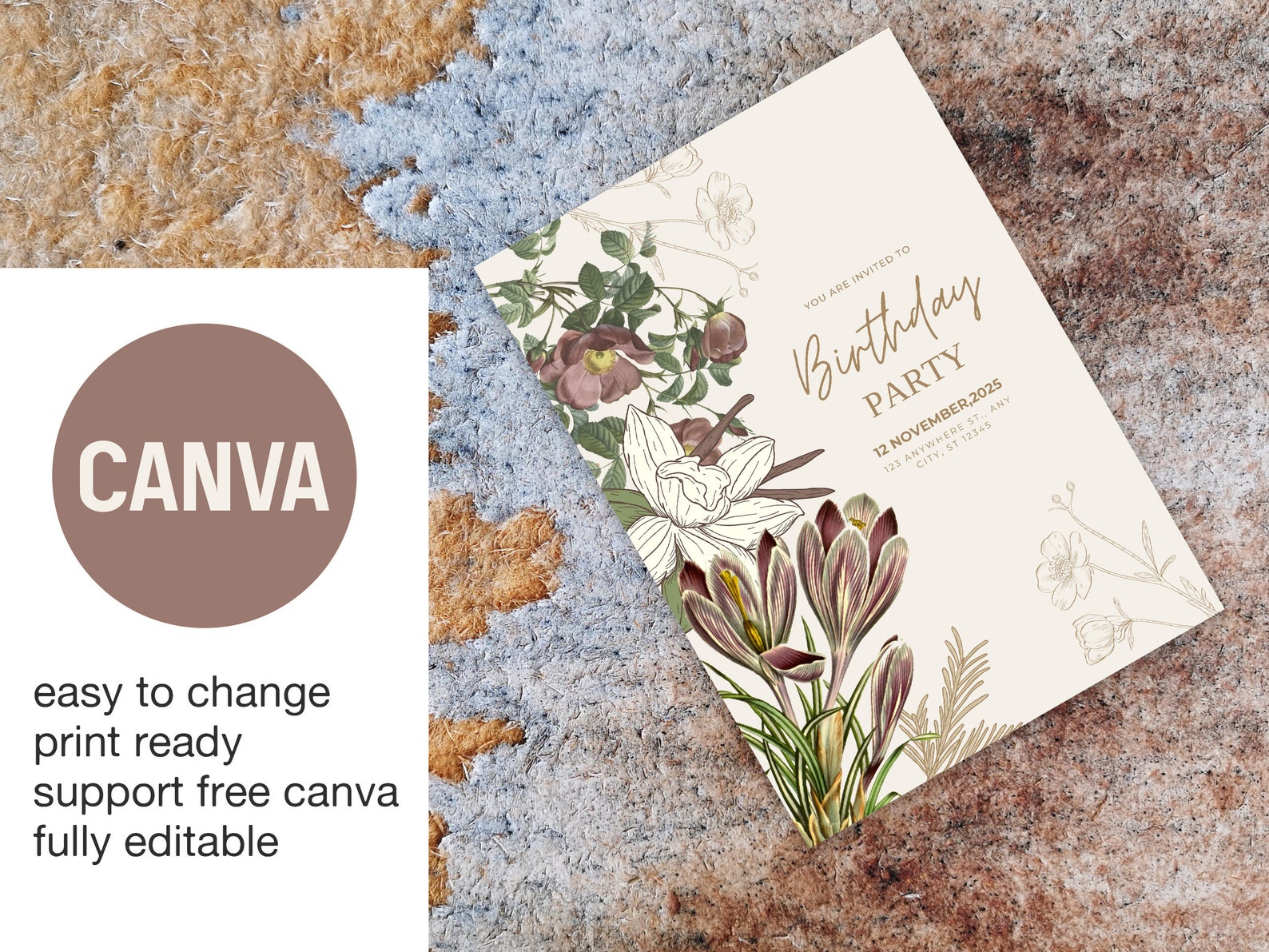 Vintage Birthday Themed Invitation Cards, Vintage Birthday Invitation ...