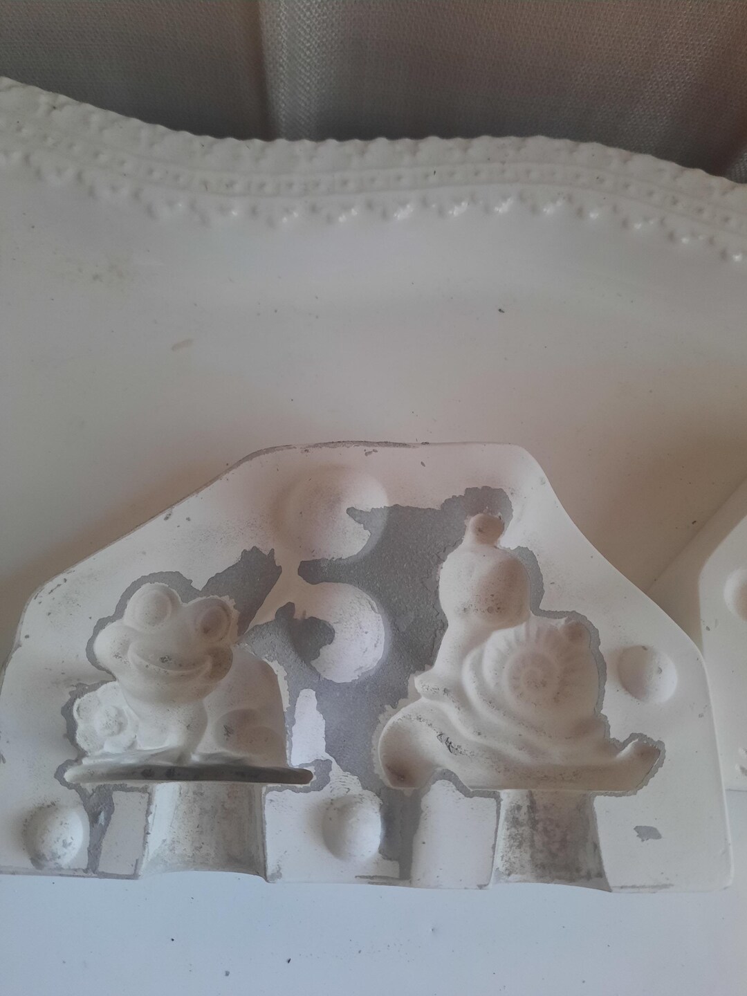 Vintage Mc Nees Ceramic Mold # M429 Snail and Frog Figurine Cute MCM ...