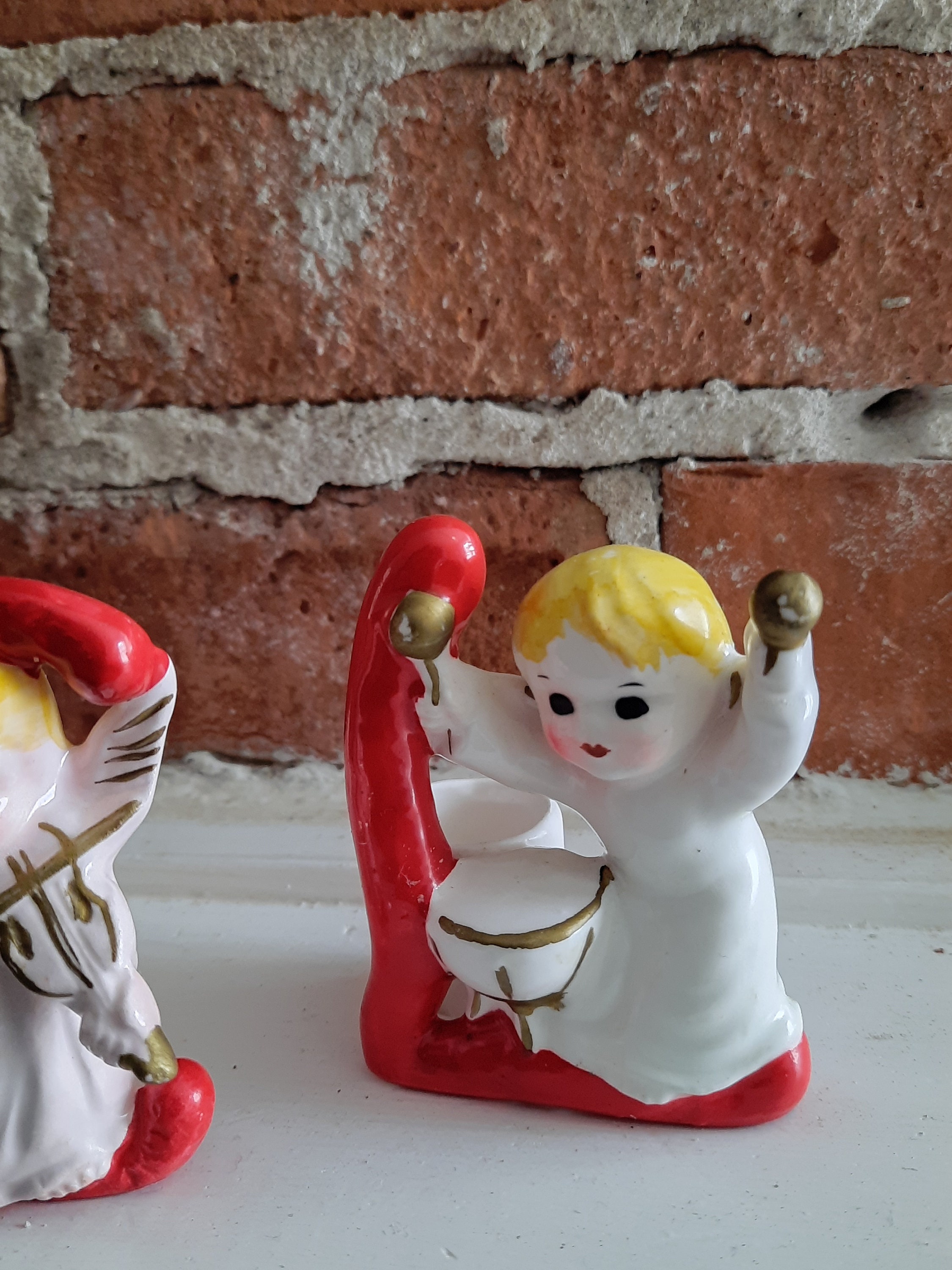 Vintage Lipper & Mann N.O.E.L. Angel Candle Holder Set 50s 60s MCM ...