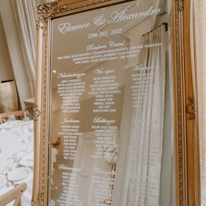 Gold Mirror Table Plan glass Mirror Included Any Design and - Etsy UK