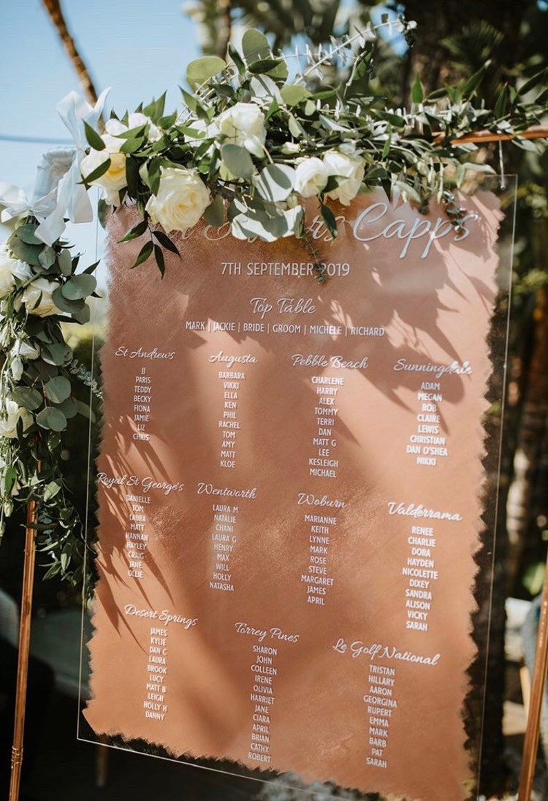 A1 Painted Acrylic Perspex Table Plan Wide Choice of Paint - Etsy