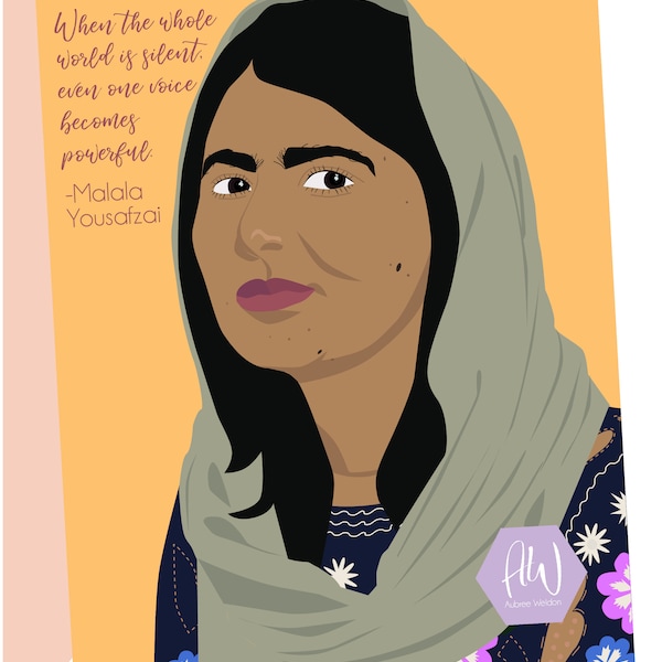 Malala Yousafzai - Etsy