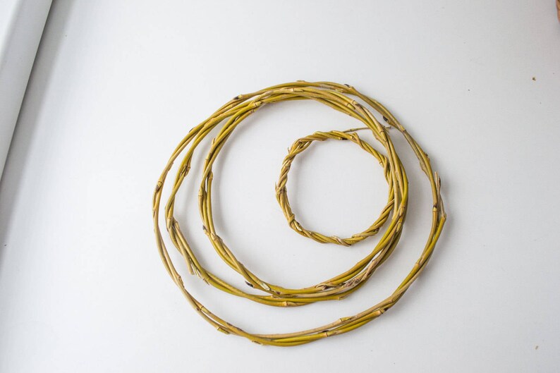 Rings of Willow Branches Wreath Natural Material - Etsy