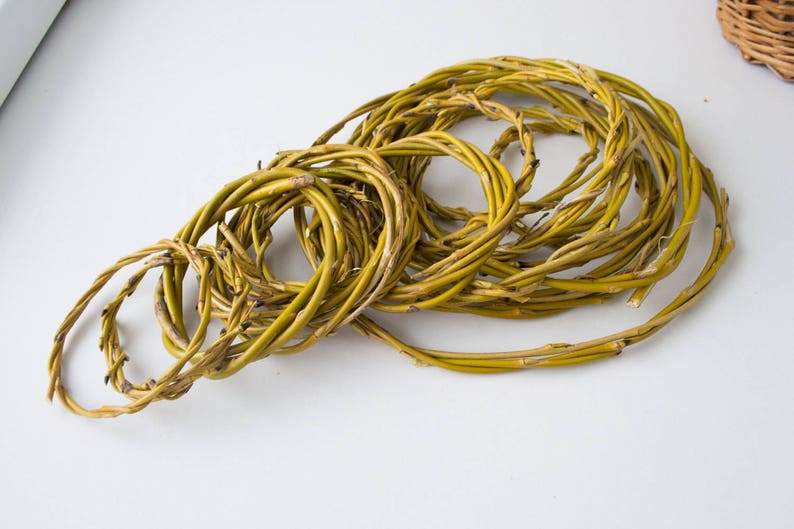 Rings of willow branches wreath natural material | Etsy