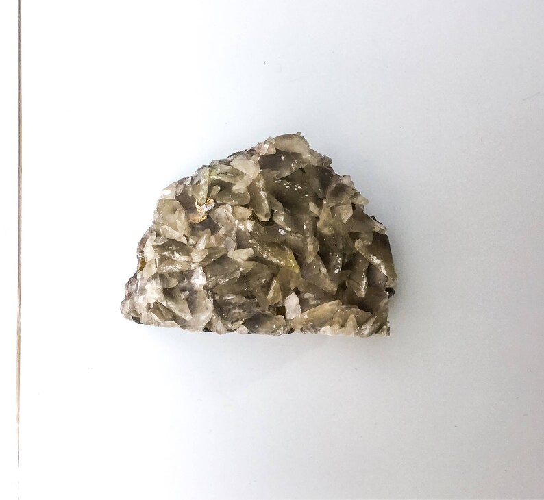 Dogtooth Calcite Cluster Gray Green Rock With Pyrite Large - Etsy