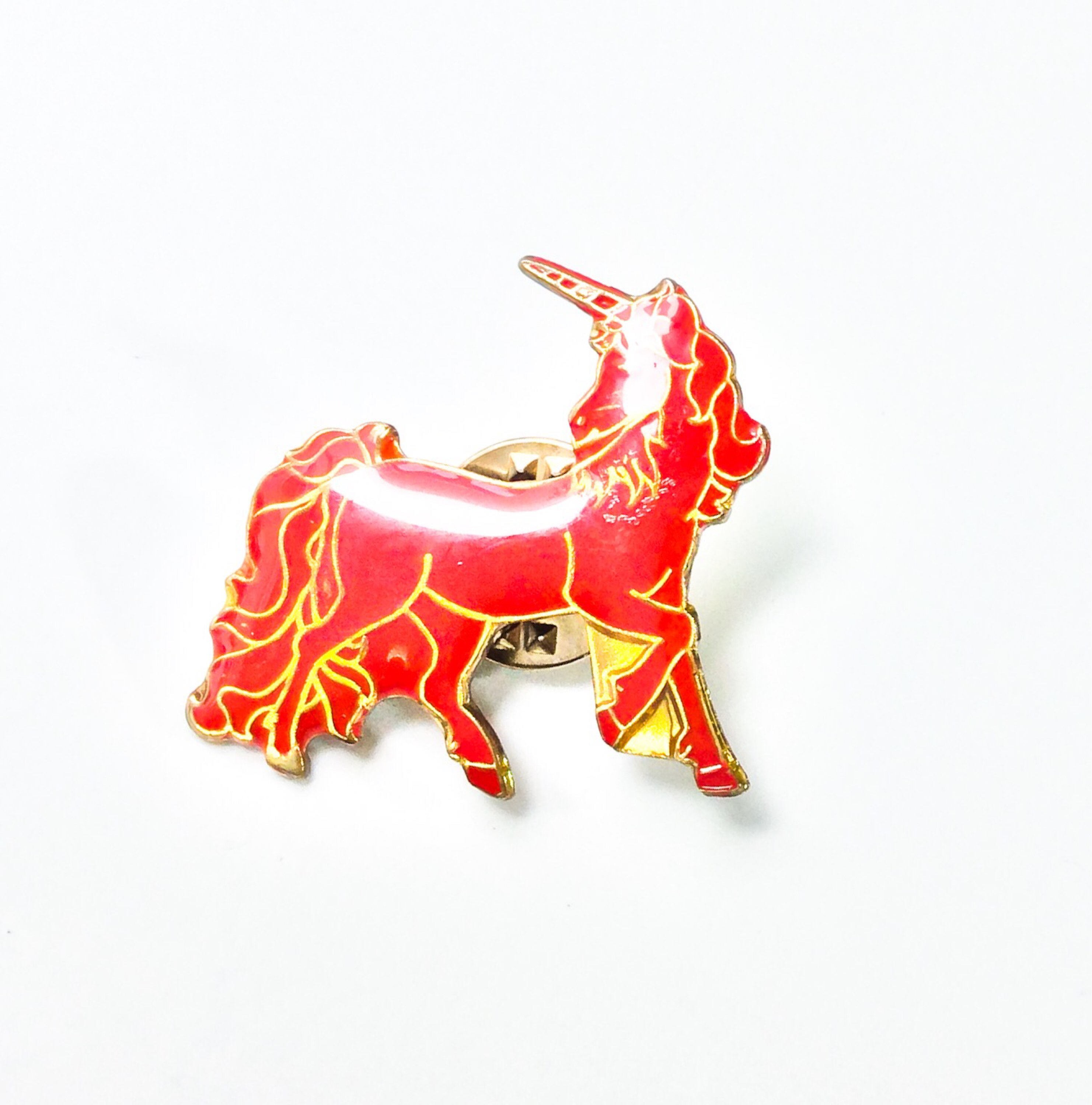 Vintage Enamel Brass Unicorn Pins Choose Your Pin Unicorn | Etsy