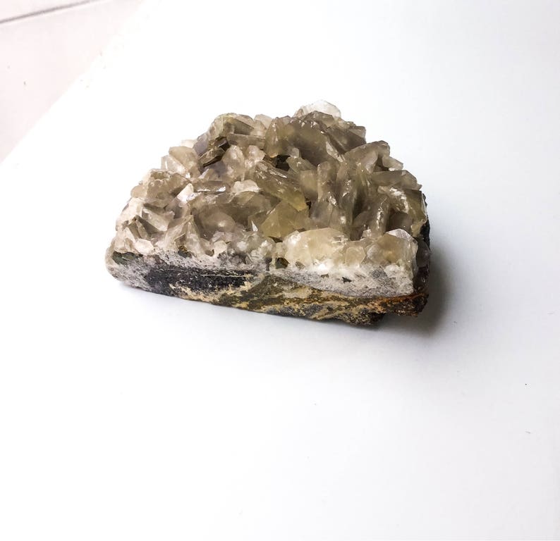 Dogtooth Calcite Cluster Gray Green Rock With Pyrite Large - Etsy