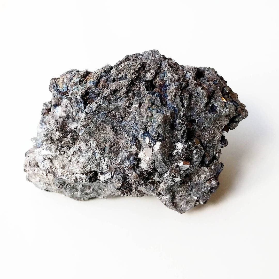 Large Skutterudite Huge Crystal Cluster Silver Metallic, Weird Crystal ...