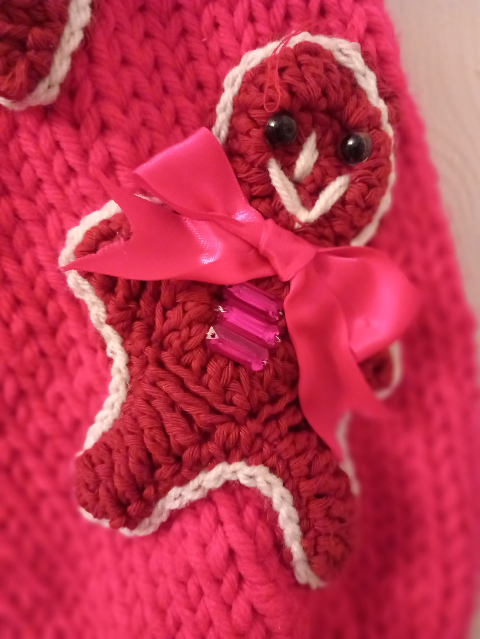 Handmade Gingerbread Man Cropped Cardigan 44 Inch Bust - Etsy