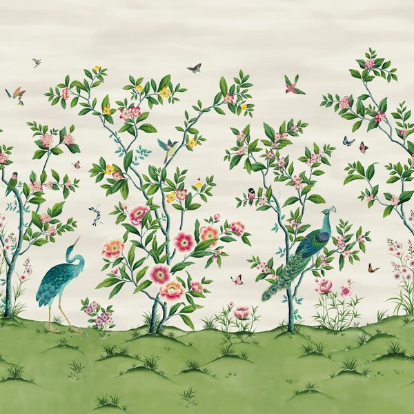 Chinoiserie Wallpaper - Etsy UK
