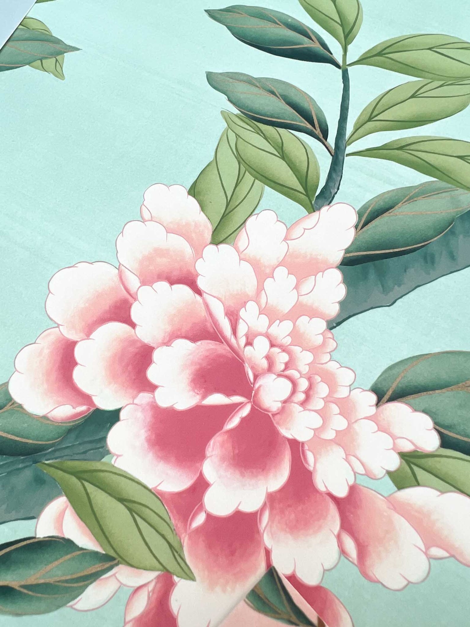 Eden Blue Floral Art Print A & B Set of Two / Faraway Land Collection ...