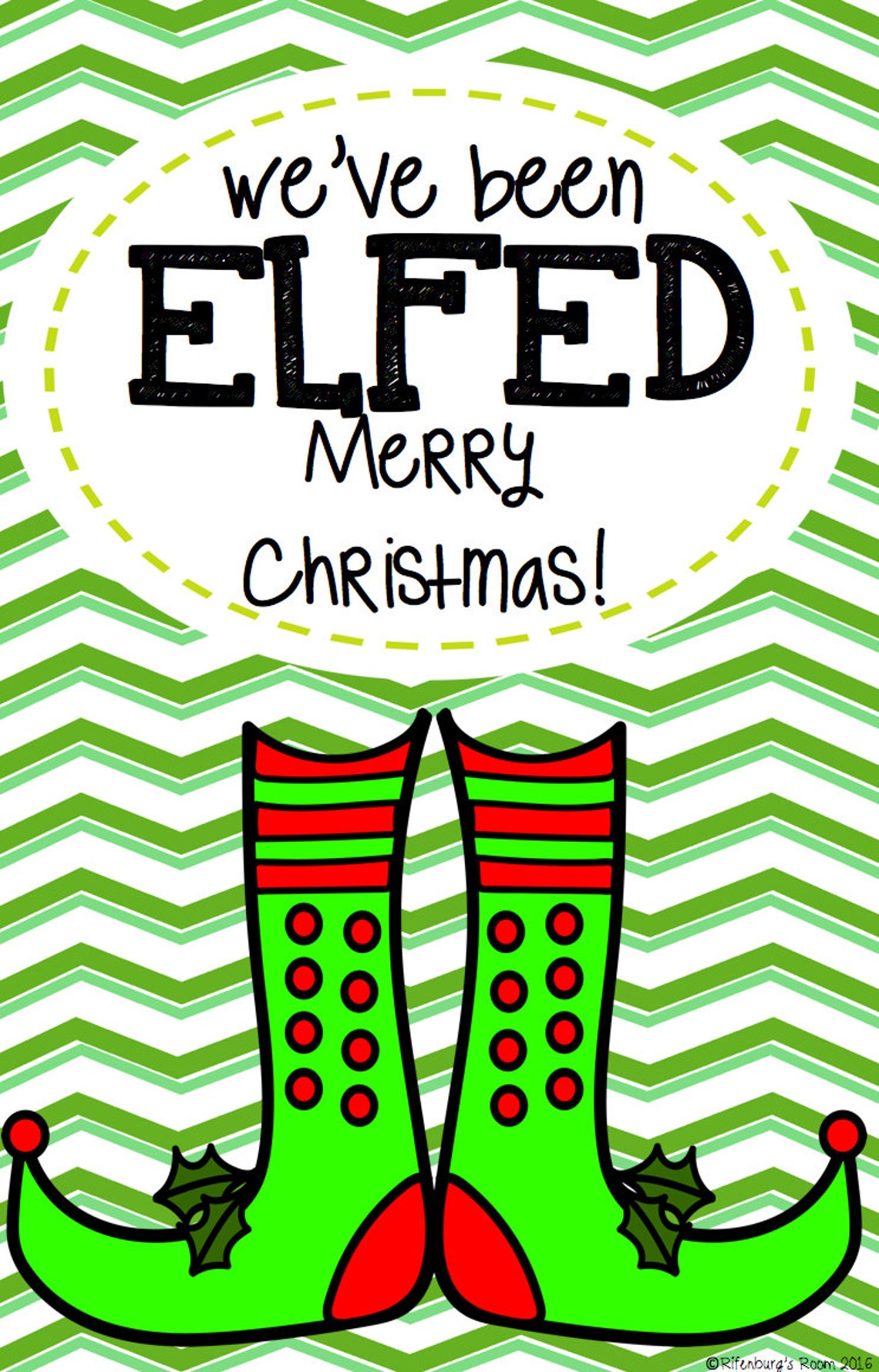 You've Been Elfed Sign, Elf Printable, Elfed Sign, Elfed Printable ...
