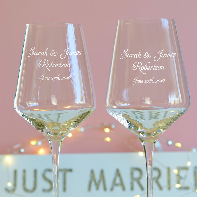 Mr and Mrs Gift Wine Glasses - 60+ Gift Ideas for 2026