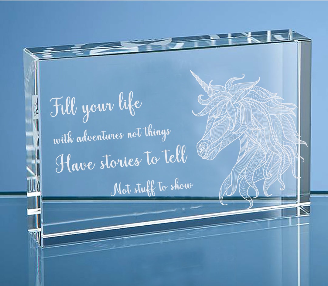 Unicorn Paperweight, Personalised Gift, Unicorn Gift for Her ...