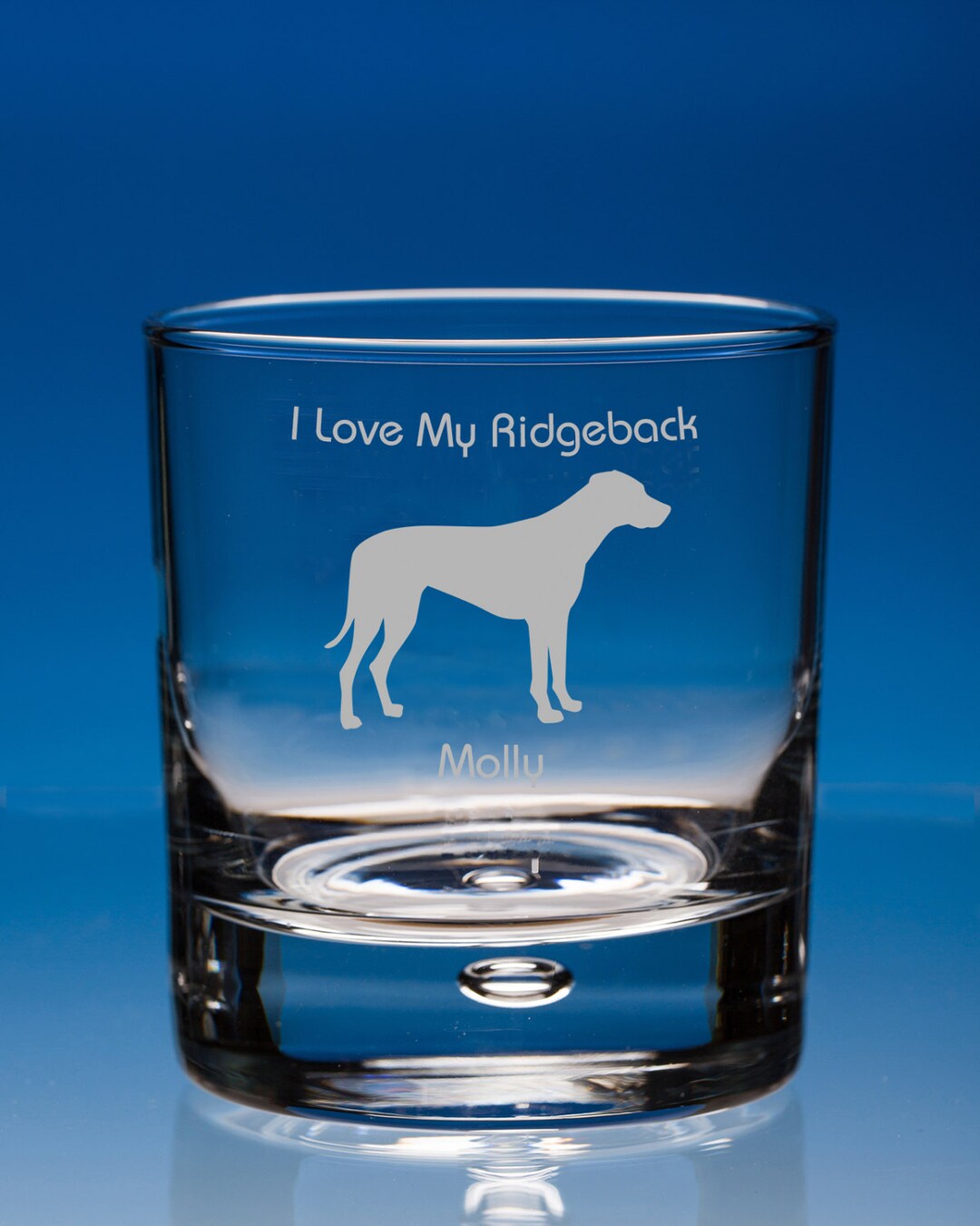Rhodesian Ridgeback Whisky Glass, Personalised, Ridgeback, Engraved ...