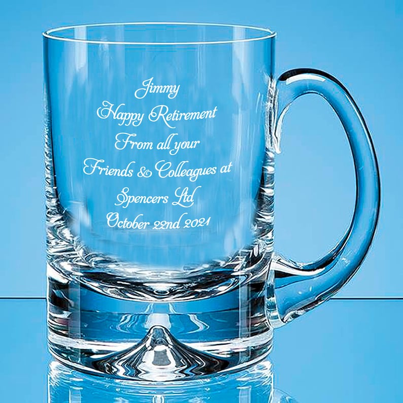 Personalised Retirement Gift Beer Tankard Colleague Leaving - Etsy UK