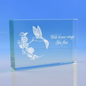 Hummingbird Gift Paperweight, Personalised Gift for Her, Inspirational ...